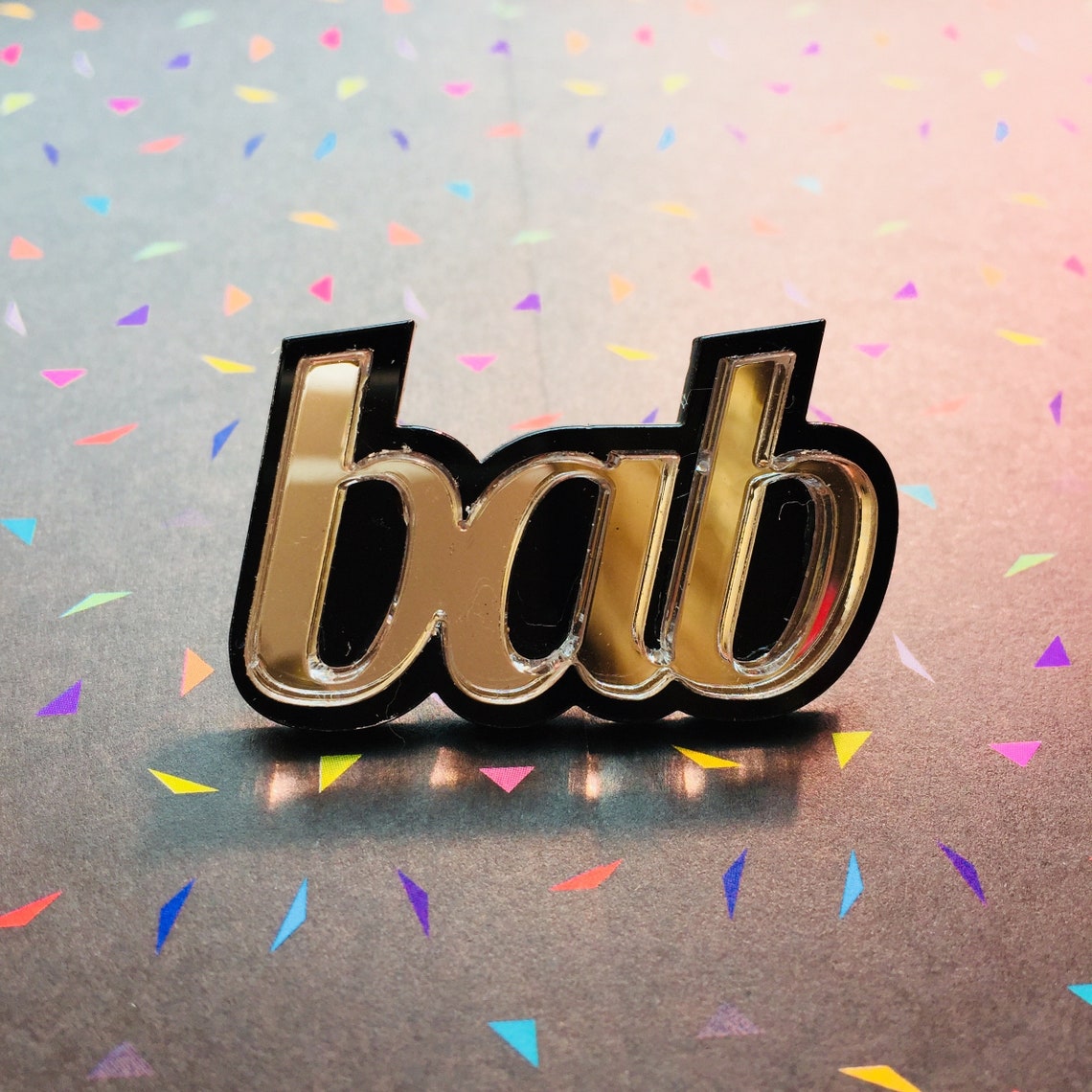 Bab Laser Cut Pin Badge Brooch, Birmingham & Black Country - Etsy
