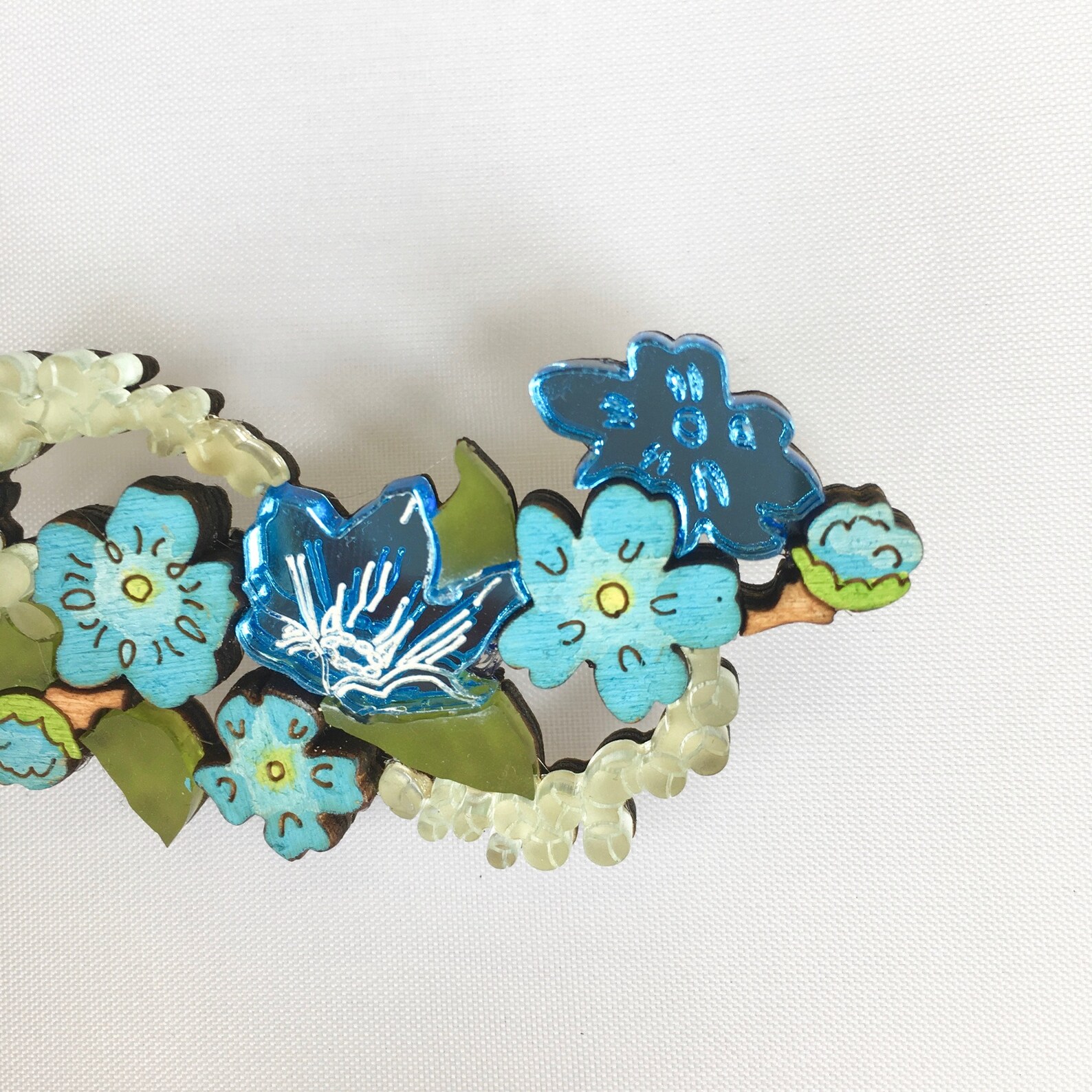 Forget-me-knot Brooch - Etsy