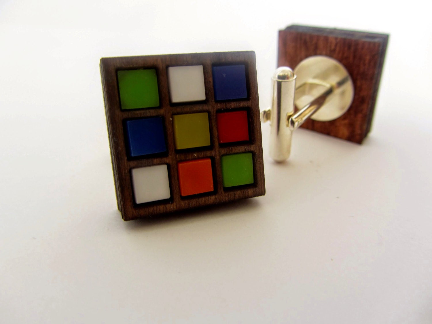 Rubik's Cube Inspired Laser Cufflinks - Etsy