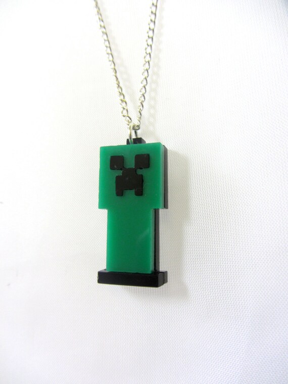 Minecraft Creeper Necklace | Etsy