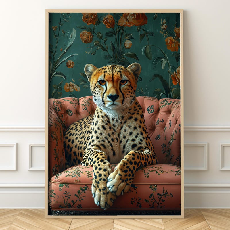 Cheetah Art Print - Etsy
