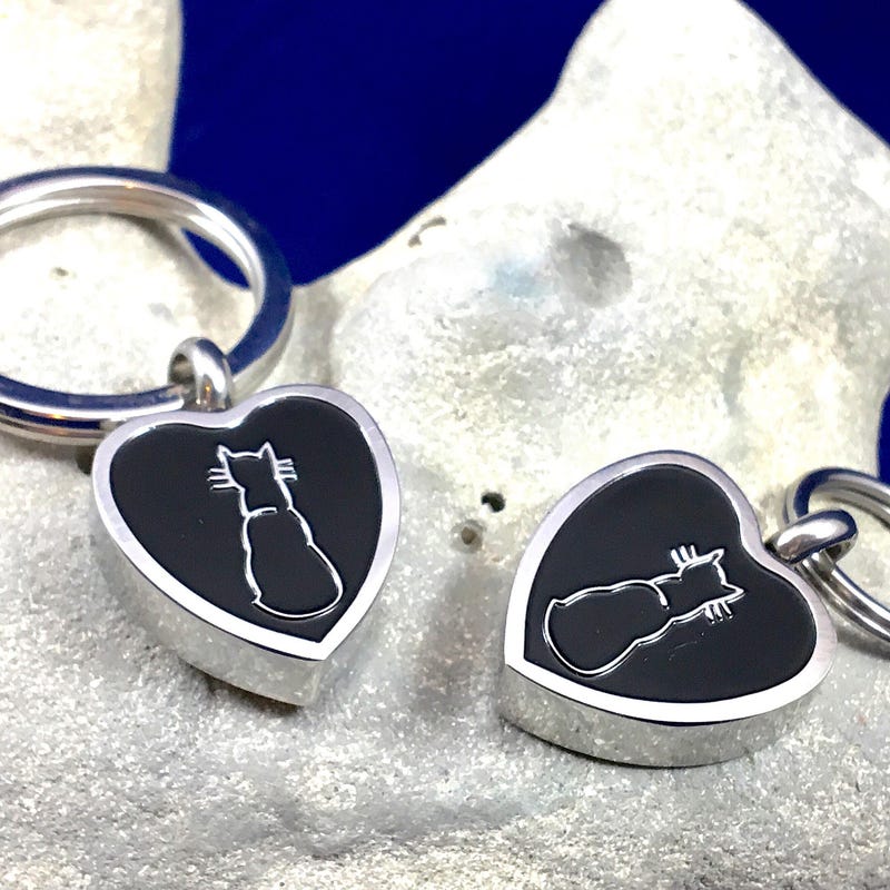 Memorial Heart Key Ring - Etsy