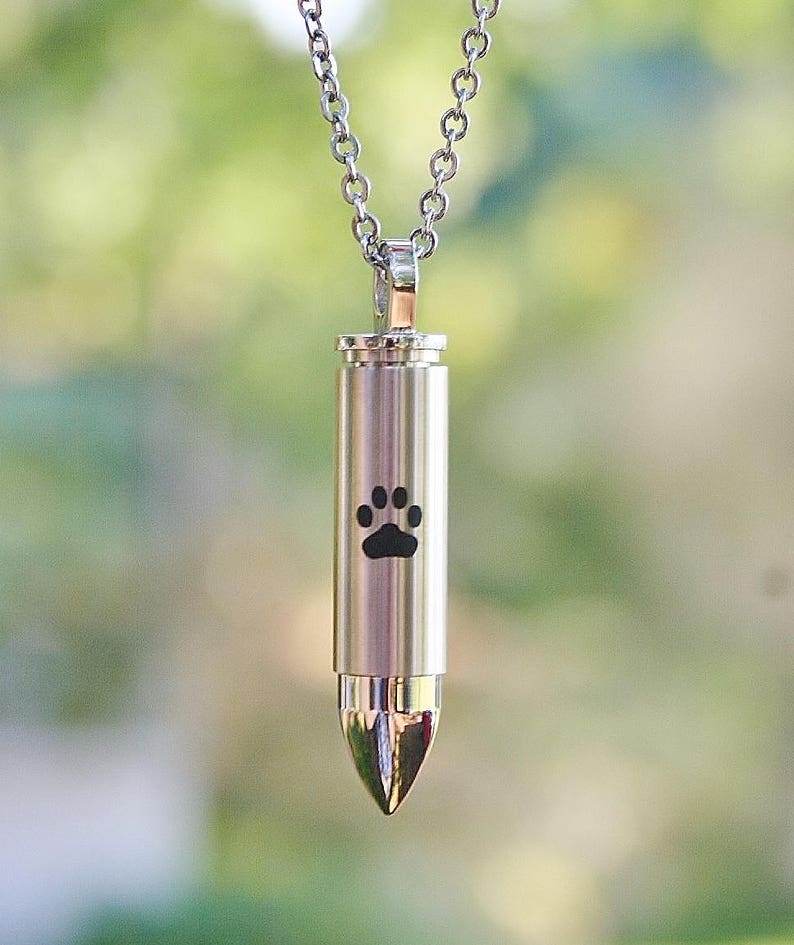 Silver Bullet Mens Key Ring Chain Cremation Urn for Ashes | Etsy