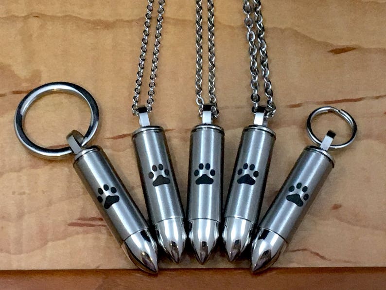 Silver Bullet Mens Key Ring Chain Cremation Urn for Ashes - Etsy