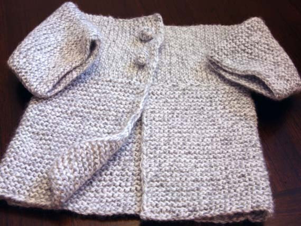 BOGO -PATTERN Knitting - Baby Boy or Girl Sweater / Cardigan With Soft ...