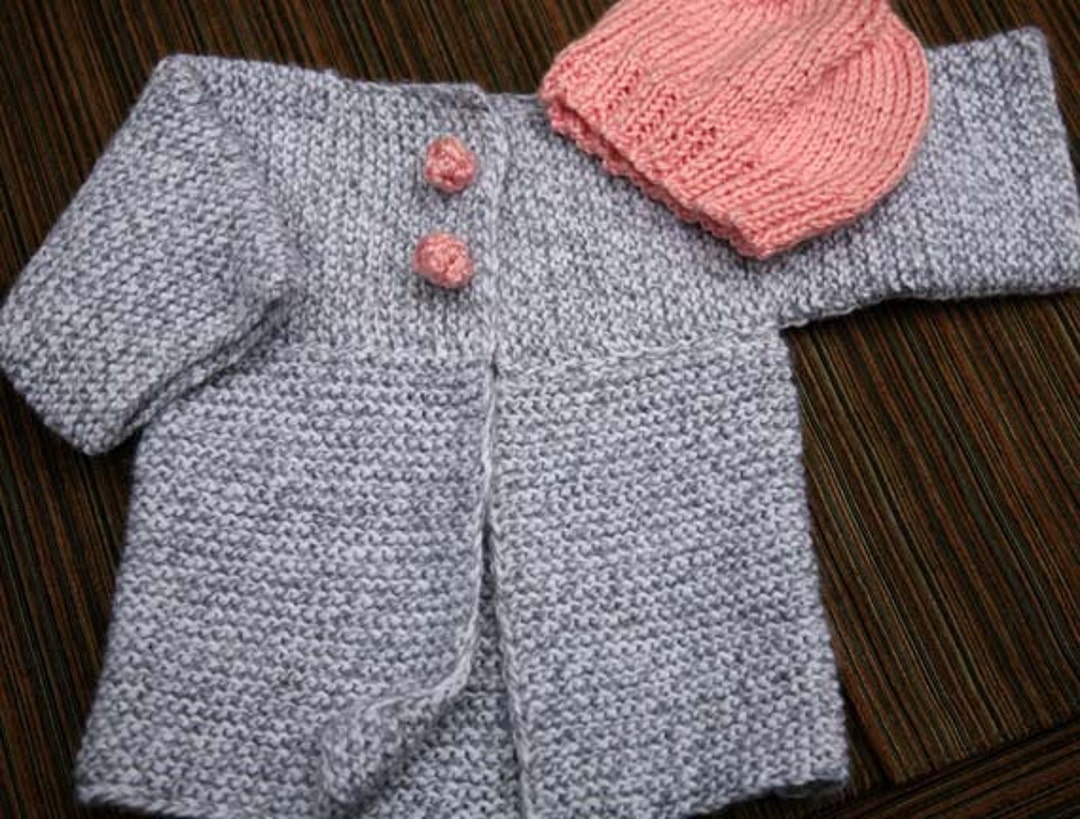 BOGO -PATTERN Knitting - Baby Boy or Girl Sweater / Cardigan With Soft ...