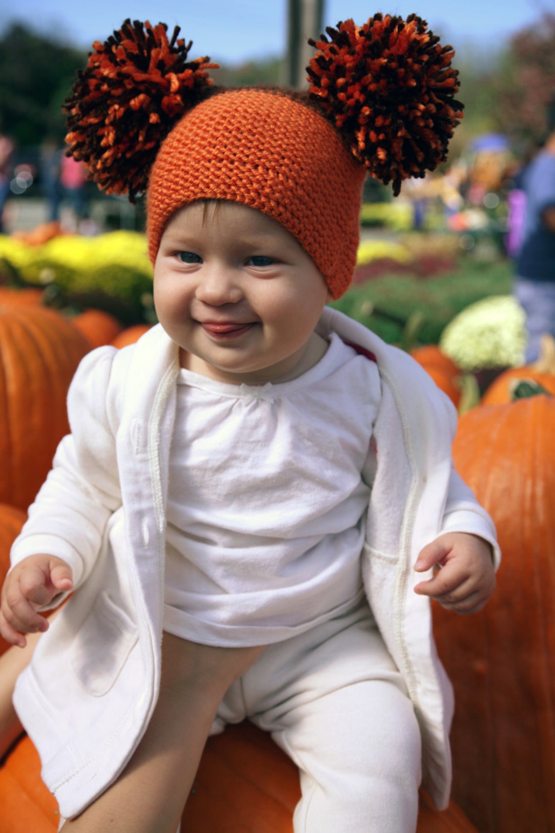 POM POM Knitting Pattern - ALL Sizes -newborn, Baby, Child, Adult ...