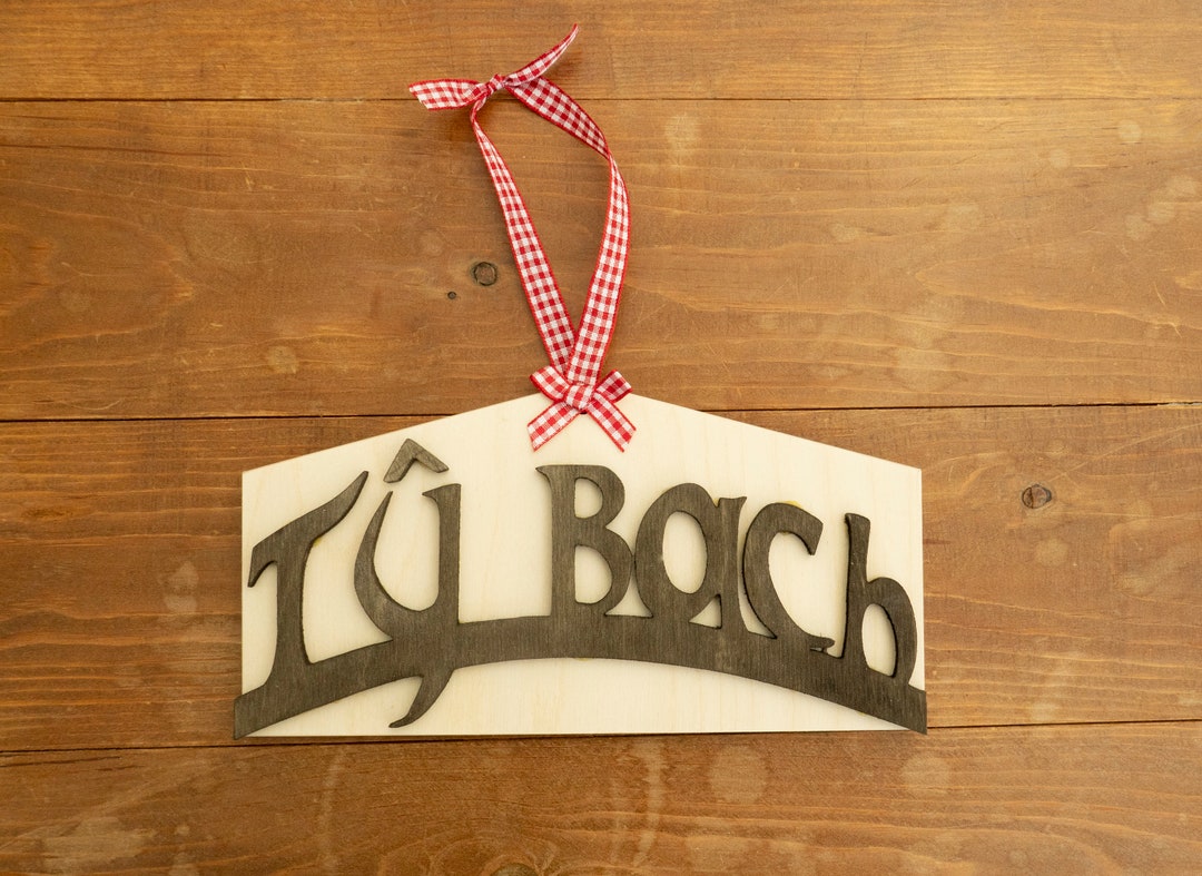Ty Bach Plaque: Welsh Toilet/bathroom Sign - Etsy UK