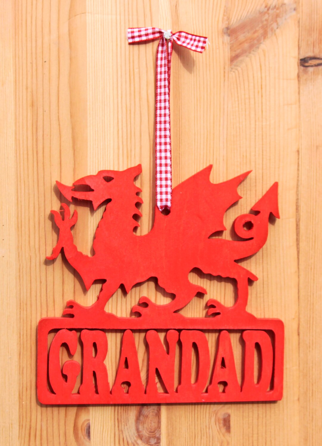 Christmas Grandad Sign, Grandad Plaque, Welsh Dragon, Welsh Dragon ...
