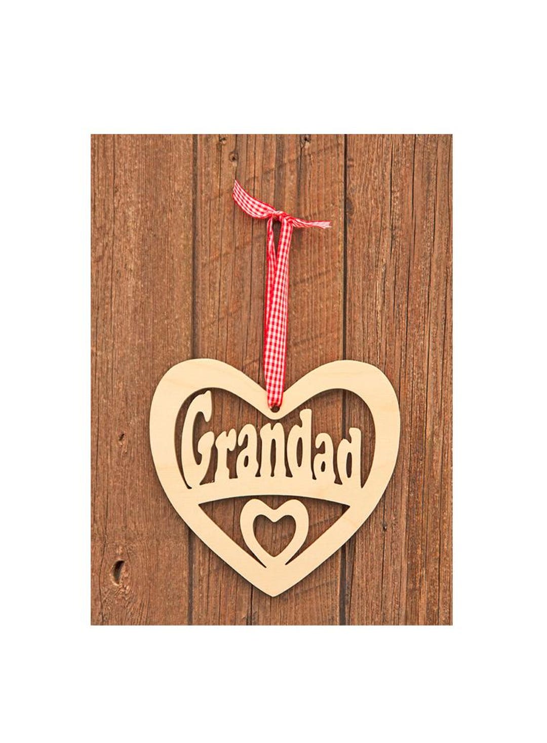 Grandad Heart Plaque Handmade, Father's Day Gift, Christmas - Etsy