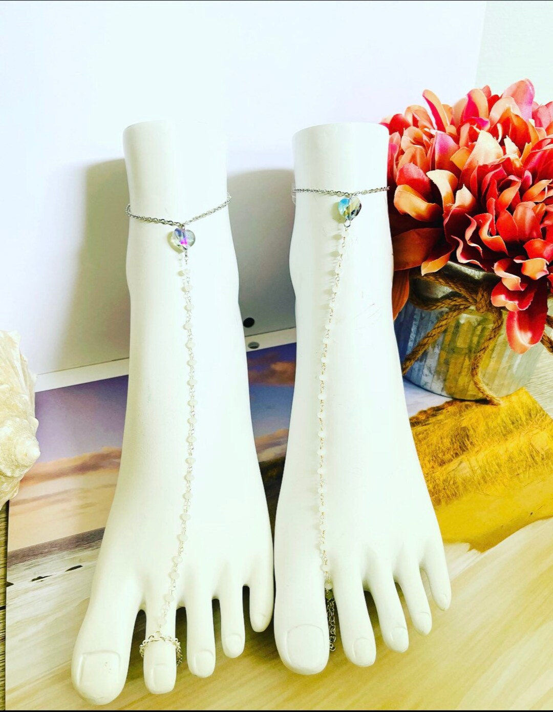 Barefoot Sandal Beach Wedding Jewelry Crystals Barefoot Sandal Crystals ...