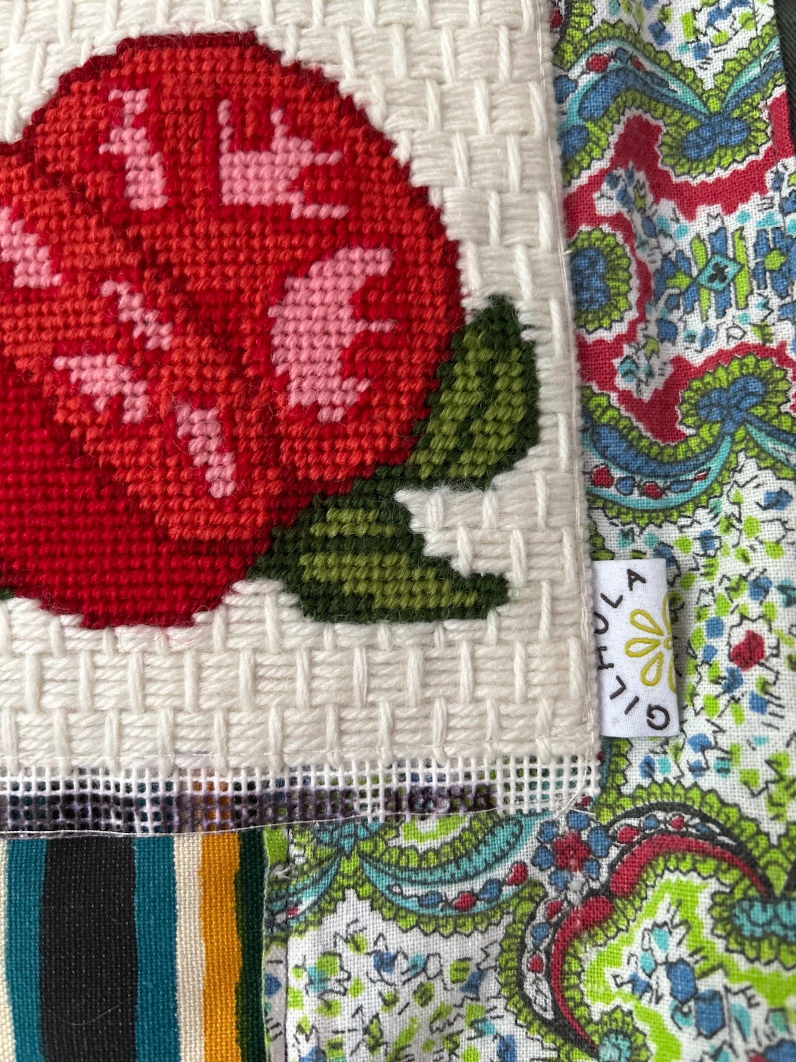 Olive Green Vest With Tomato Needlepoint Patch From Patch No 1 ...