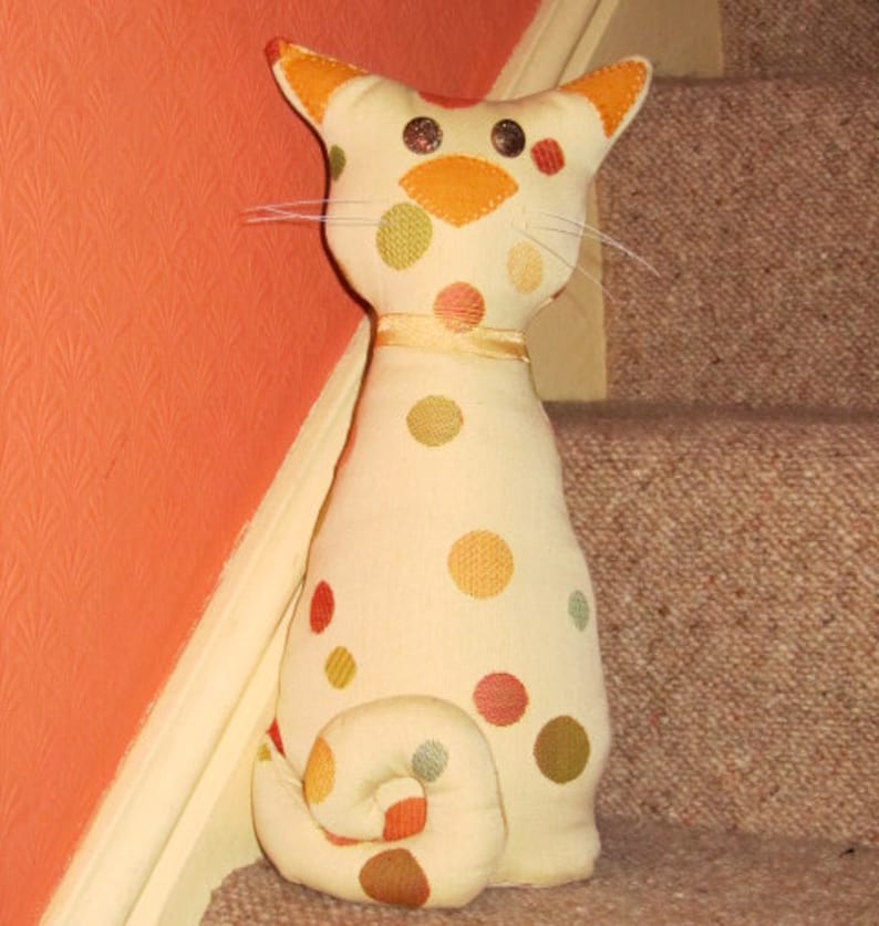 Cool Cleo the Cat Doorstop or Soft Toy Sewing Pattern Pdf - Etsy