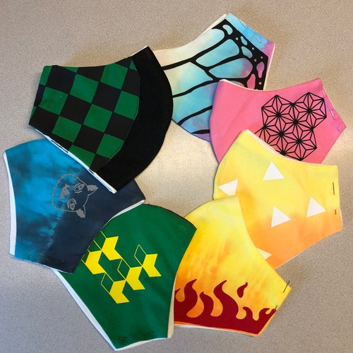 Cosplay Anime Cotton Face Mask Face Covering Reusable Mask - Etsy