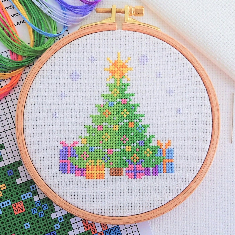 Tree Cross Stitch - Etsy