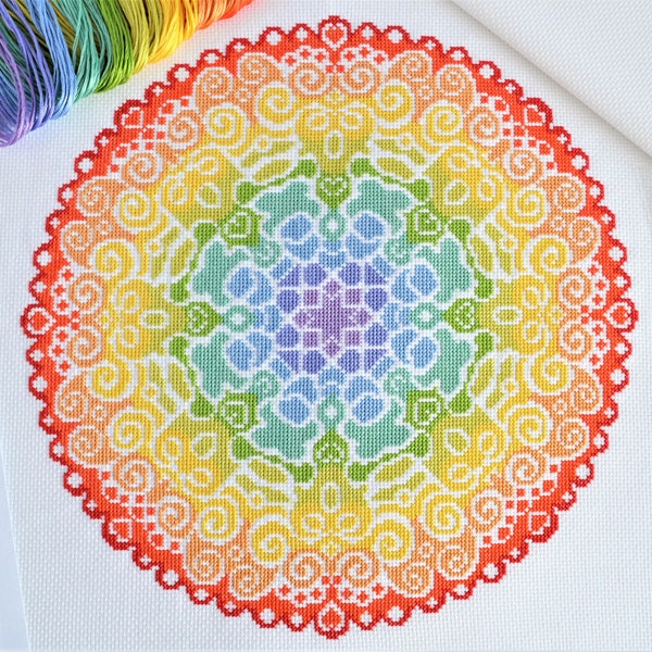 Mandala Cross Stitch - Etsy