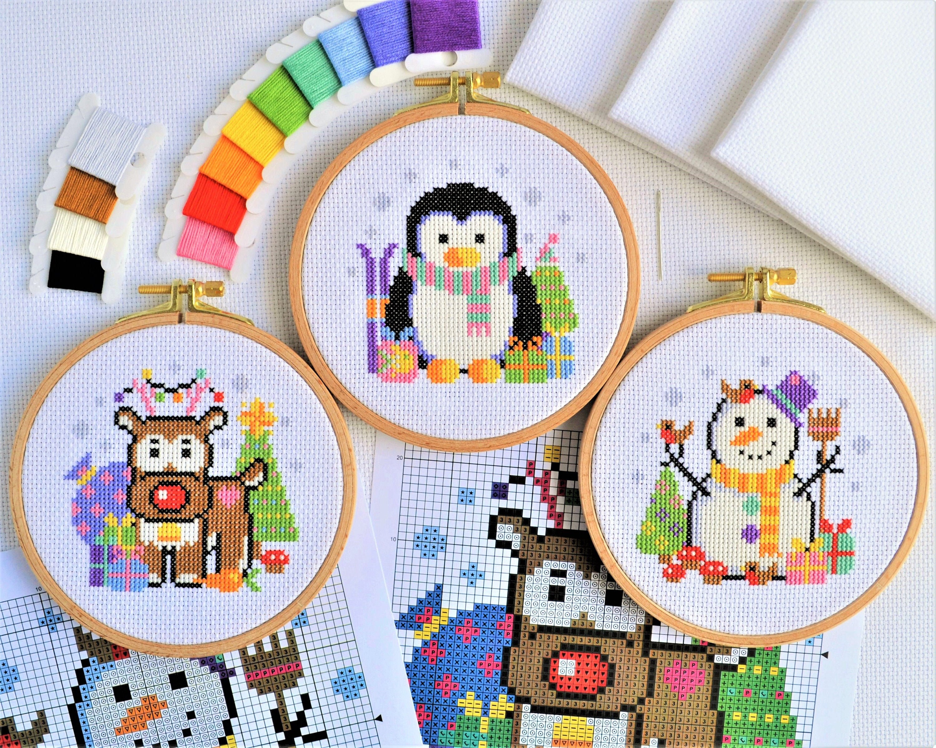 Craft Supplies & Tools Sewing & Needlecraft Patterns Winter easy cross ...