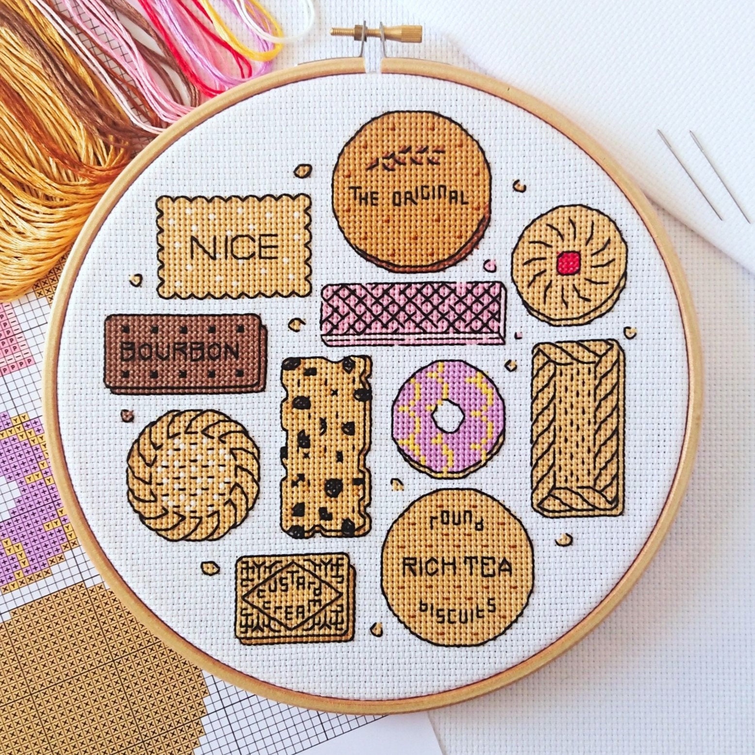 PATTERN Biscuits Sampler 2024 Cross Stitch Chart - Instant Download PDF ...