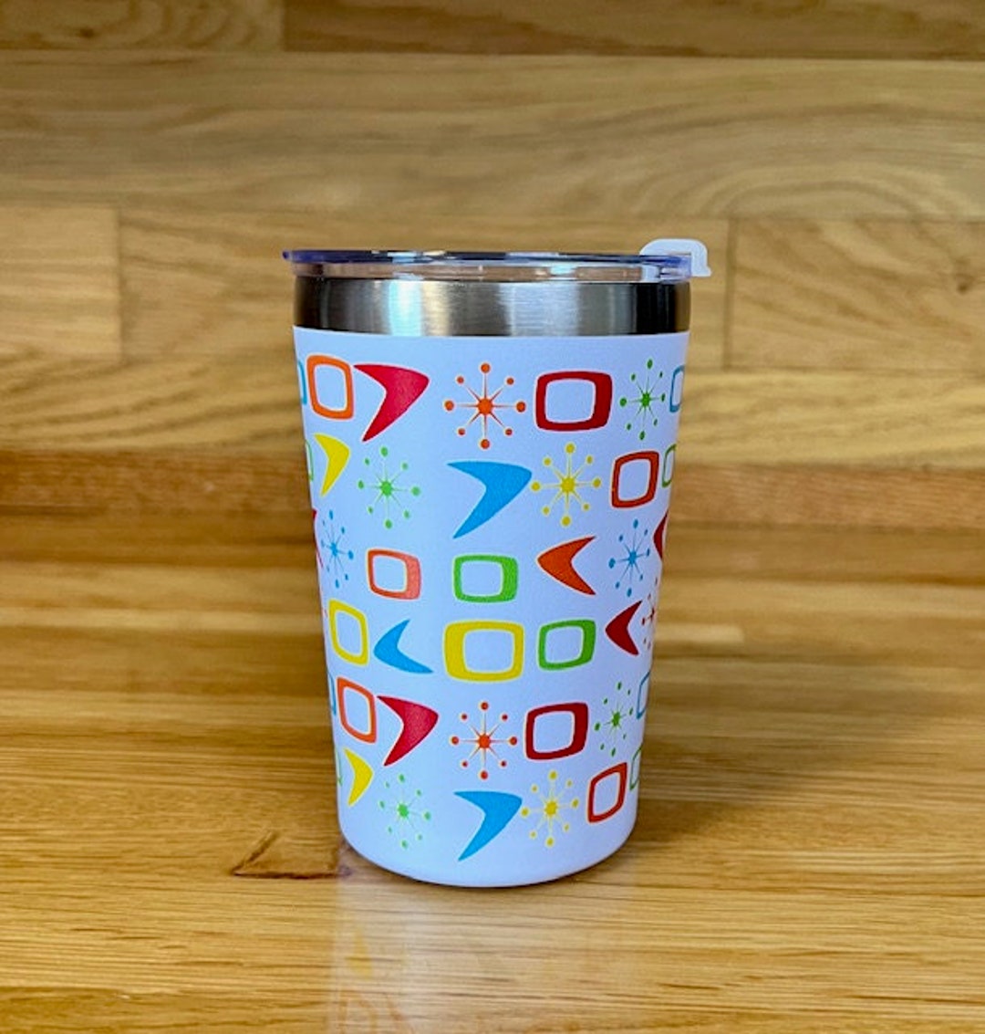 MCM Sputnik Tumbler - Atomic Age Retro Cup, 12oz Stainless Steel - Etsy