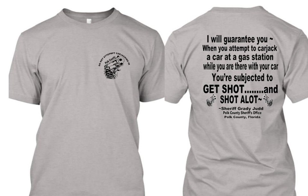 Sheriff Grady Judd Comments on Carjacking ~10-2-2020 **free Shipping ...