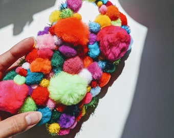 Pom Pom Phone Case - Etsy