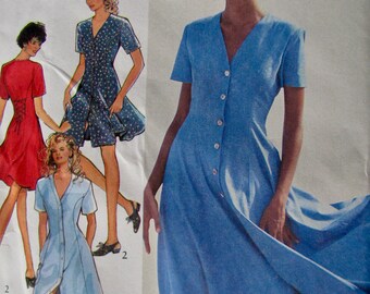 V neck dress pattern | Etsy