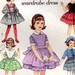 Simplicity 4058, a Girl's Size 3 Dress Pattern. 7 Day Dress Wardrobe. A ...