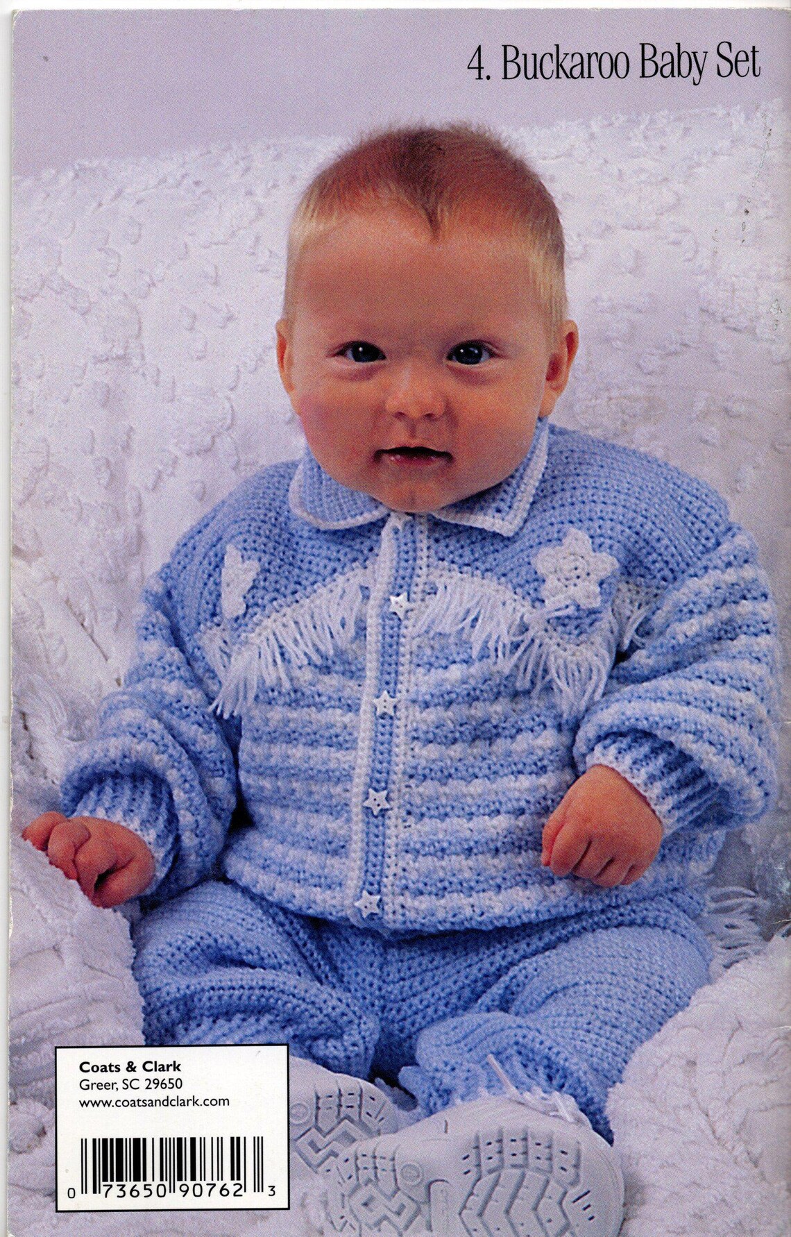 Just for Baby Crochet Patterns, Little Bo Peep Layette, Rosebud Layette, Frilly Baby Blanket ...