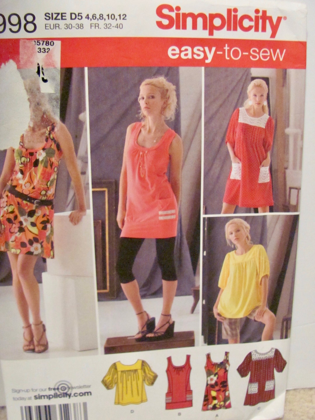 Pullover Dresses, Tops and Scoop Neck Tunic, 4 Different Looks From 1 ...