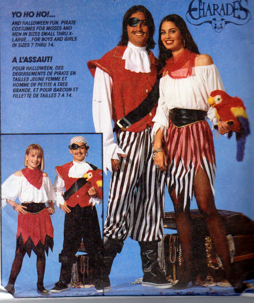 Pirate Costume and Sea Wench Costume, Sewing Pattern for the Whole ...