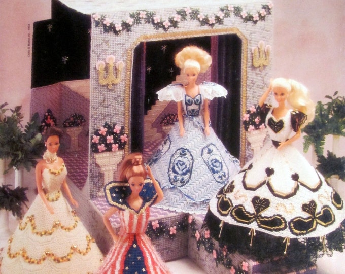 Fashion Doll Pageant Plastic Canvas Patterns, Annie's Attic 87S76 ...