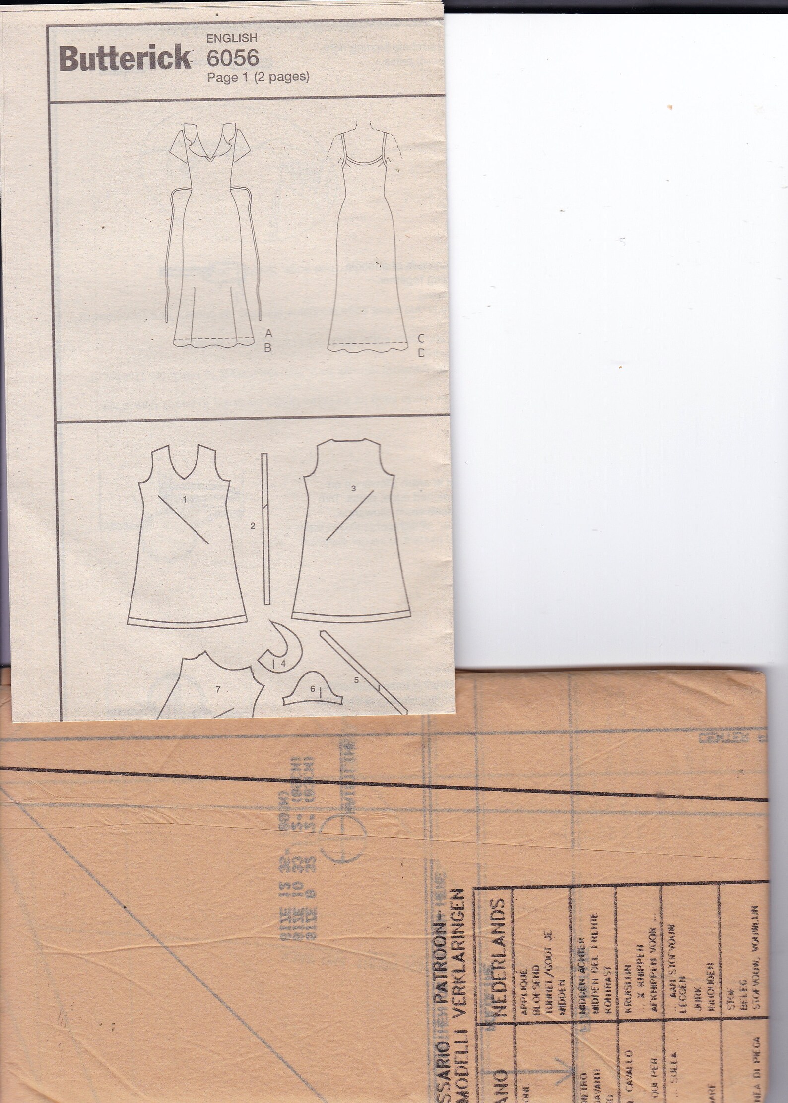 David Warren Dress and Slip Pattern, Semi Fit Bias Pullover A Line ...