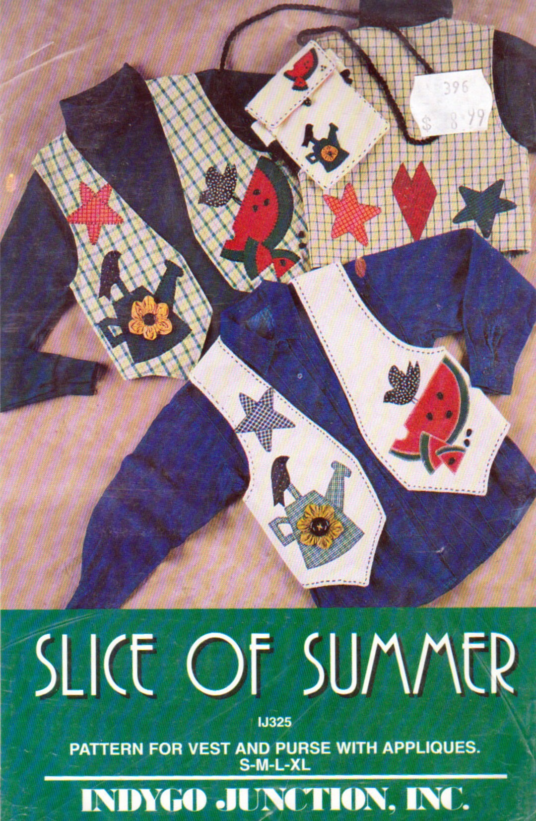 Slice of Summer, Appliqued Vest and Purse Pattern, Indygo Junction ...
