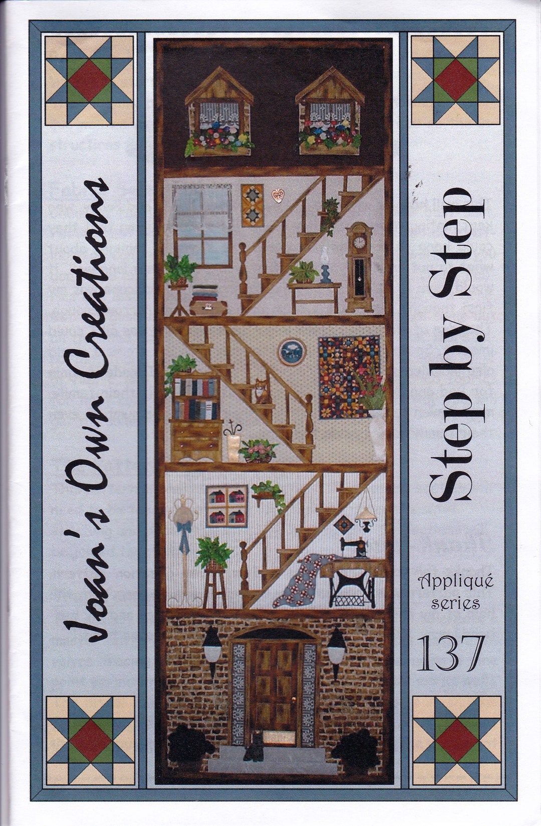 Step by Step Quilted , 17 X 54 Inch Stairs Quilt Pattern, Little ...