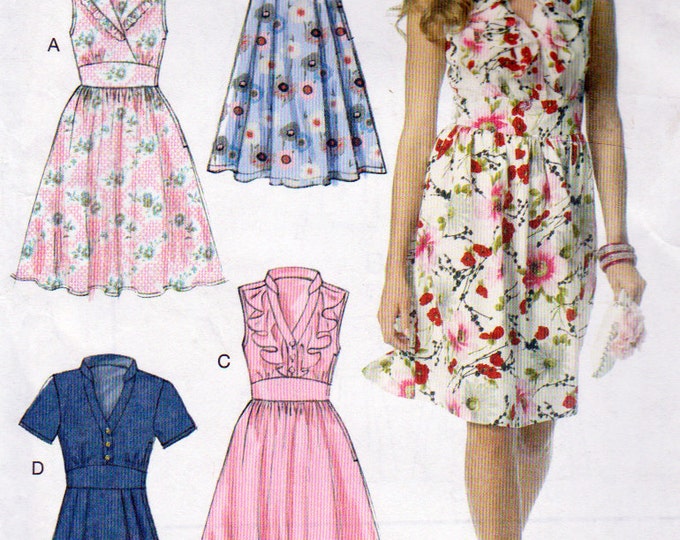 Mccalls 6503, Plus Size Pullover Dress Pattern, V Neckline Variations ...