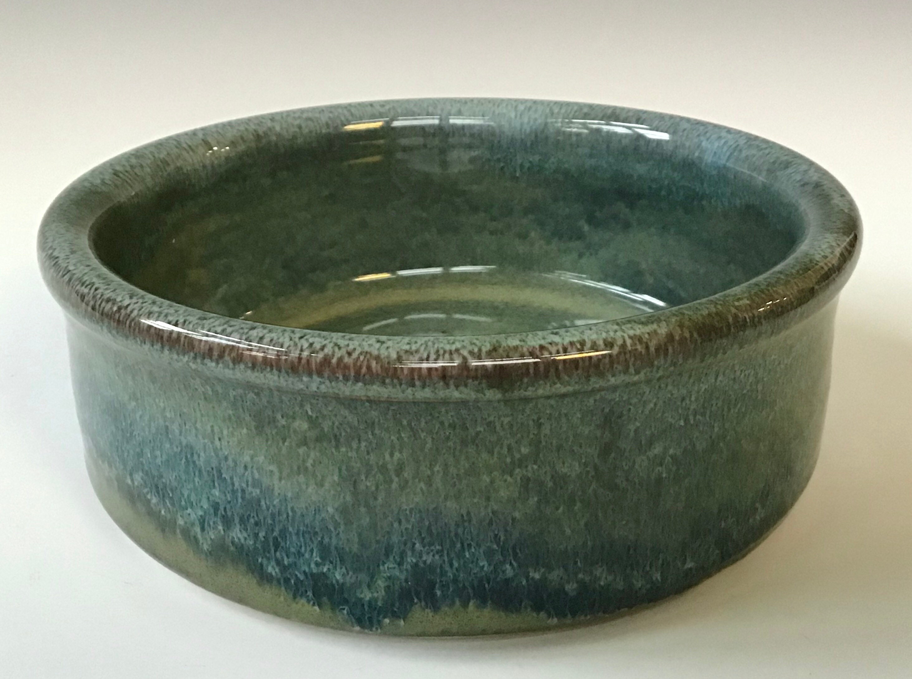 Large Dog Dish Ceramic Pet Dish Dog Bowl Paw Print | Etsy