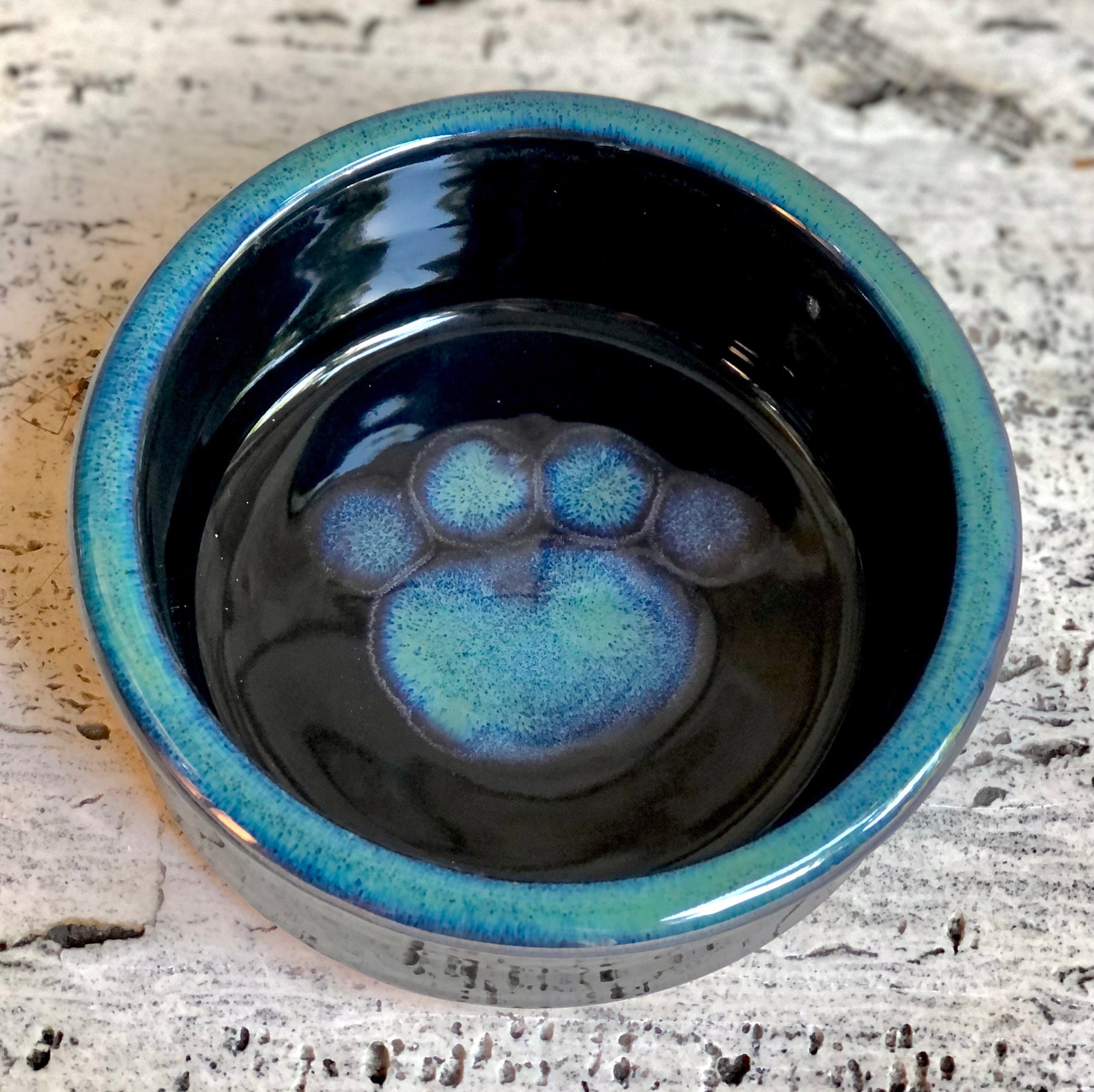 Ceramic Dog Dishes Small Set of 2 Bowls Pet Dishes Dog - Etsy