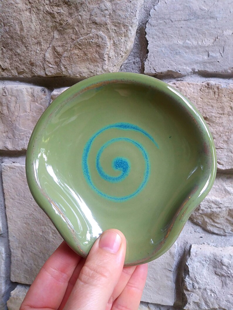 Ceramic Spoon Rest Spoon Holder Stoneware Ceramic Pottery | Etsy