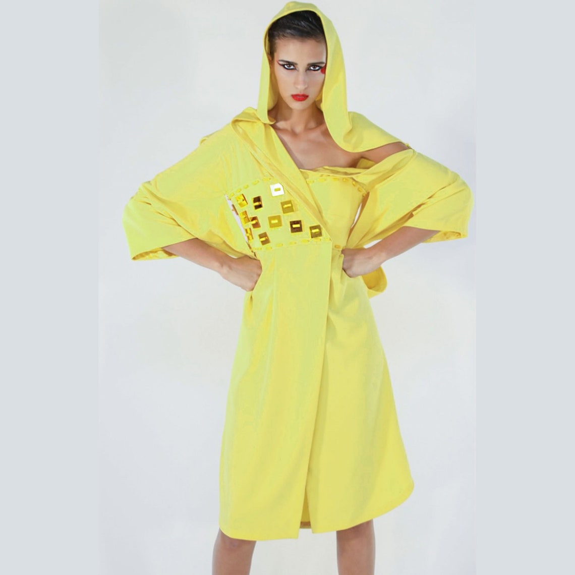 Samurai 3. Futuristic Kimono With Sculptural Obi Fitted Bust With ...