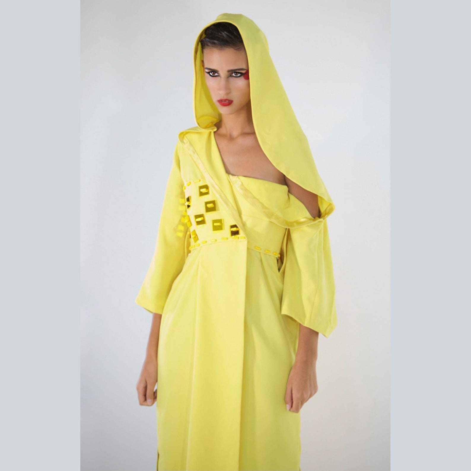 Samurai 3. Futuristic Kimono With Sculptural Obi Fitted Bust With ...