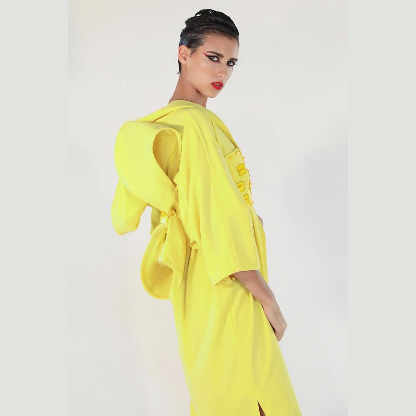 Samurai 3. Futuristic Kimono With Sculptural Obi Fitted Bust With ...