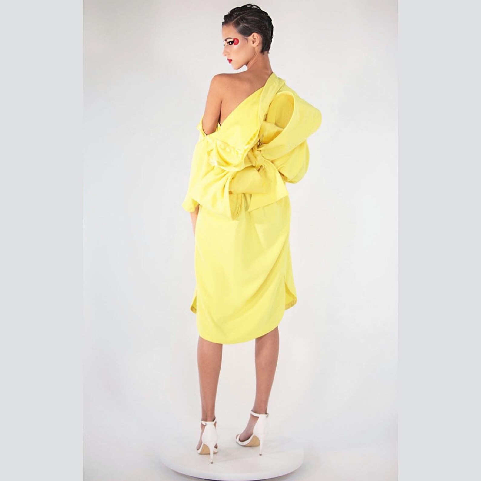 Samurai 3. Futuristic Kimono With Sculptural Obi Fitted Bust With ...