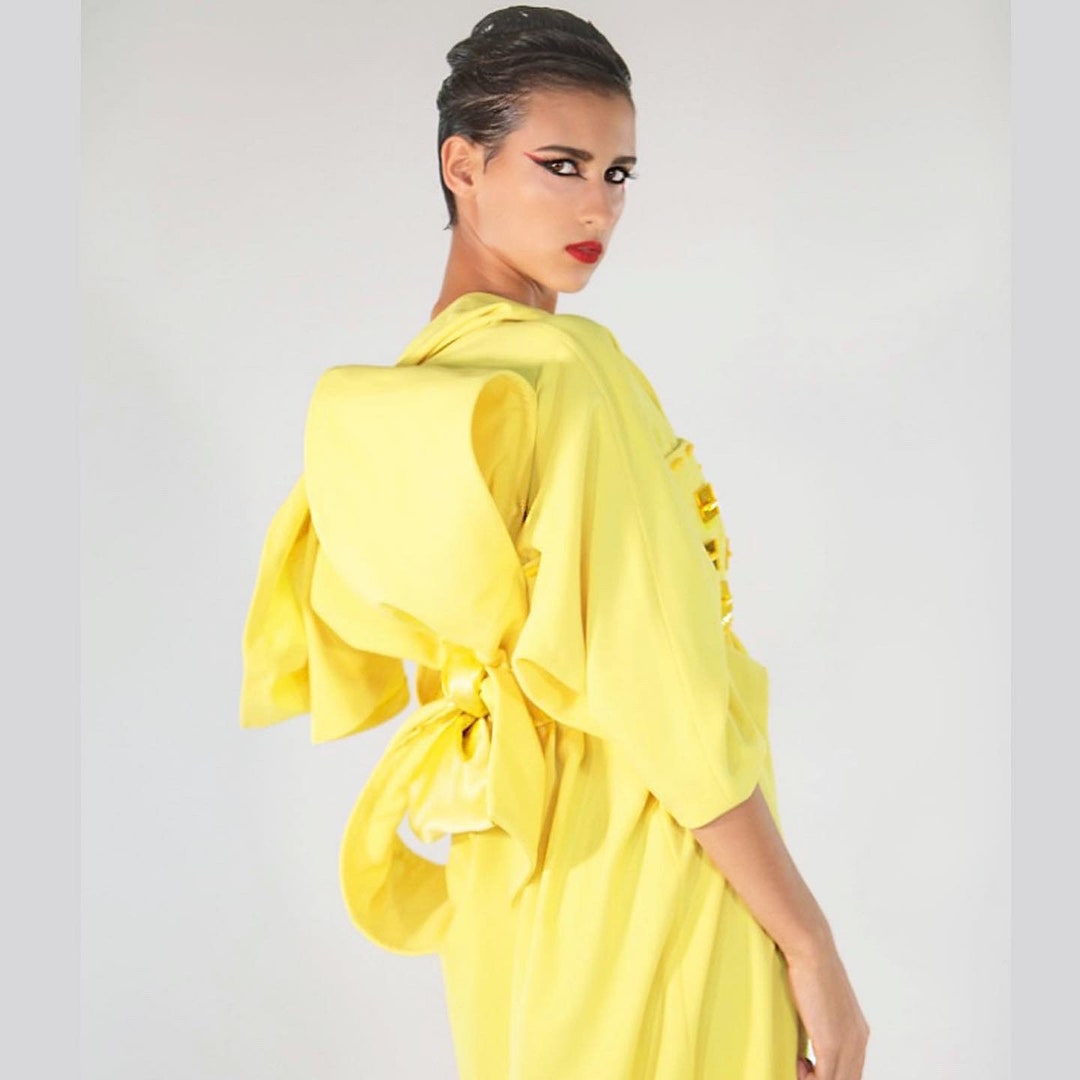 Samurai 3. Futuristic Kimono With Sculptural Obi Fitted Bust With ...