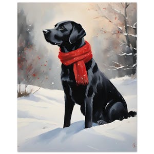 Black Lab Print, Black Lab Poster, Animal Art, AI, Animal Wall Art, Lab ...