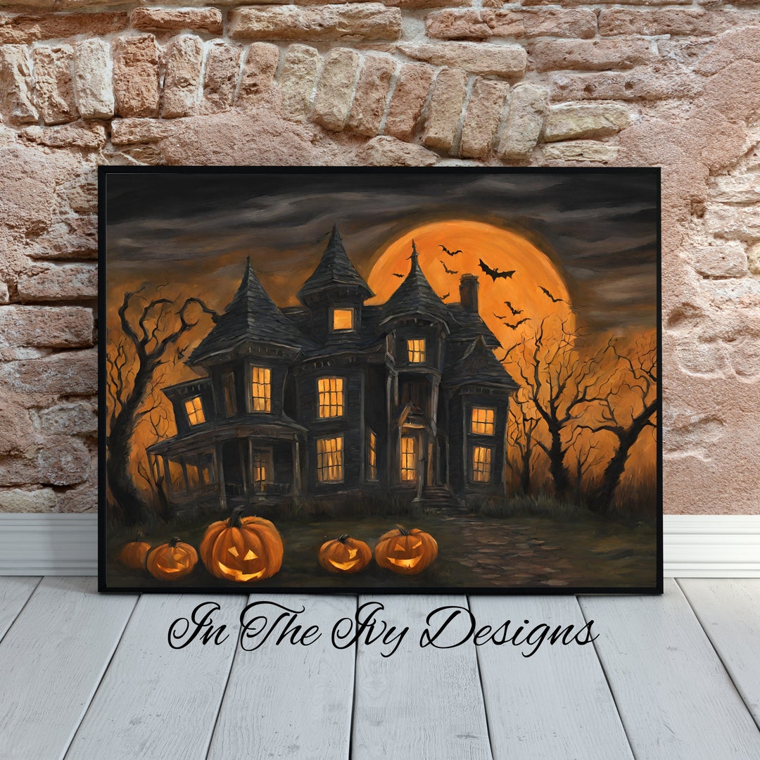 Halloween Poster, Halloween Print, Halloween Decor, Wall Art, Wall ...