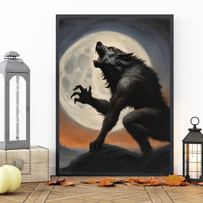 Werewolf Print, 8x10, Werewolf Poster, 11x14, Horror Print, 16x20 ...