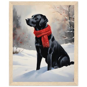 Black Lab Print, Black Lab Poster, Animal Art, AI, Animal Wall Art, Lab ...