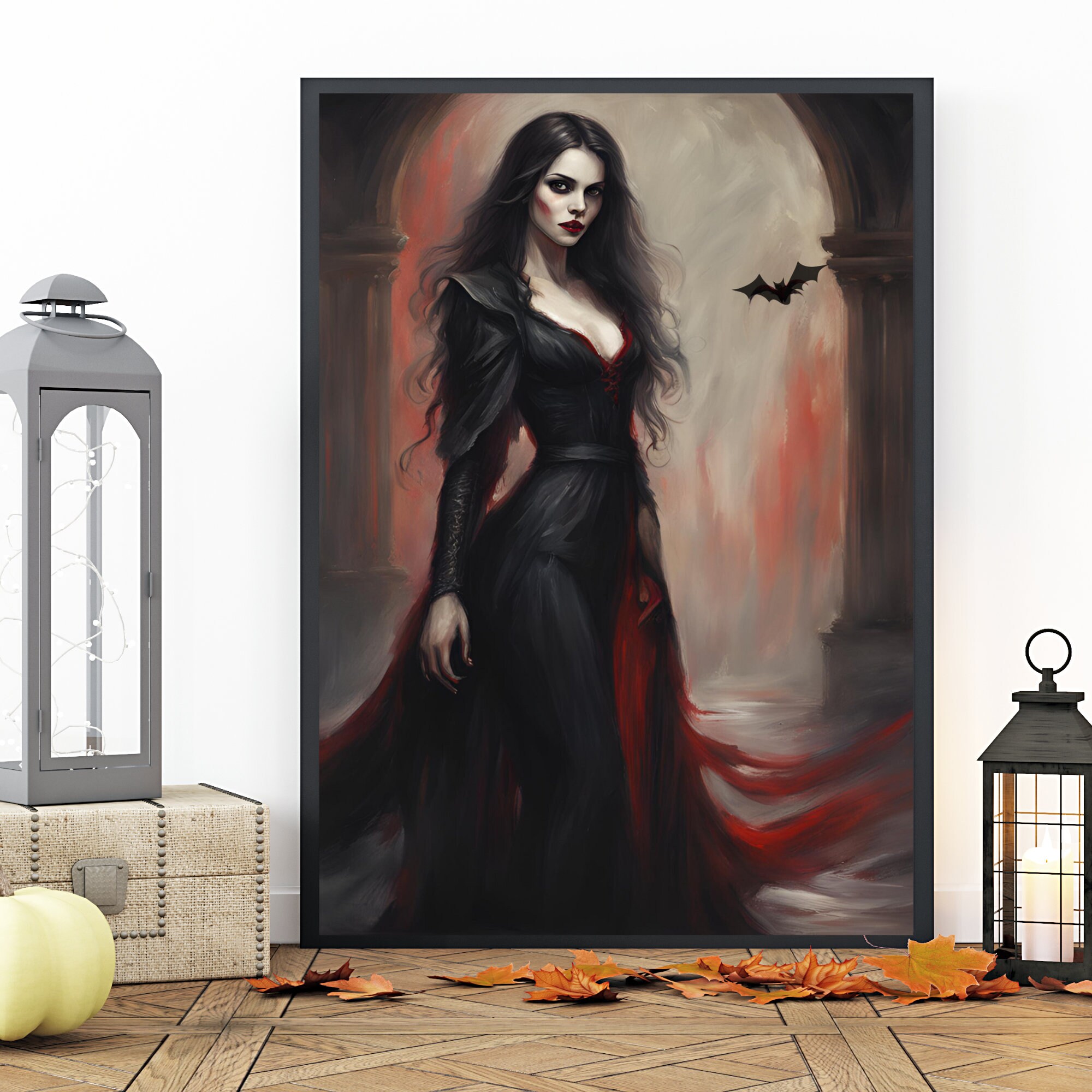 Female Vampire, Vampiress, Horror Print, Fantasy Print, Fantasy Art - Etsy