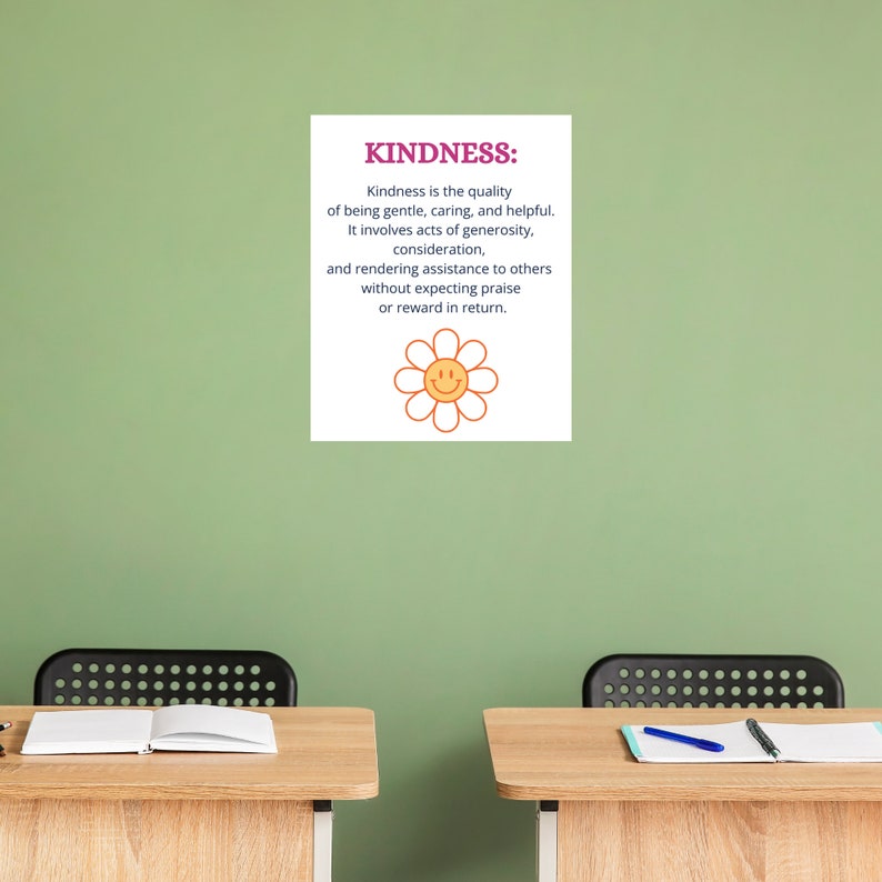 Kindness Poster, Classroom Poster, Kids Poster, Affirmation Poster ...