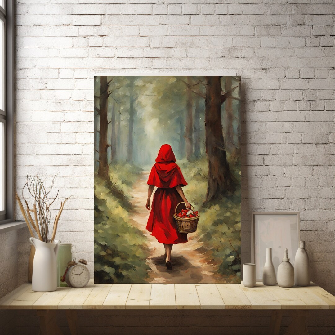 Little Red Riding Hood, Fairytale Poster, Fairytale Print, Wall Art - Etsy